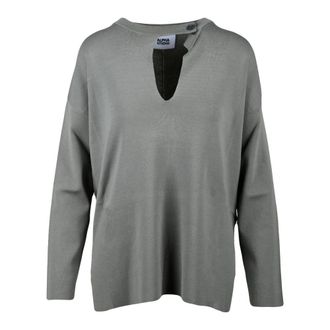 Alpha Studio Femme, Pulls, Vert, Taille: 40 FR Maglia Asimmetrica