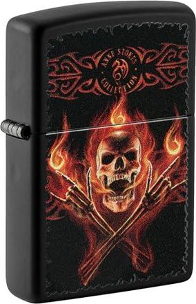 Zippo Sturmfeuerzeug - Anne Stokes, Black Matte, Color Image - Nachfüllbar - Wiederverwendbar - Windfestes Design - Geschenkbox - Made in USA