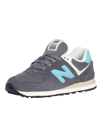 New Balance 574 Wildleder Trainer, Grau