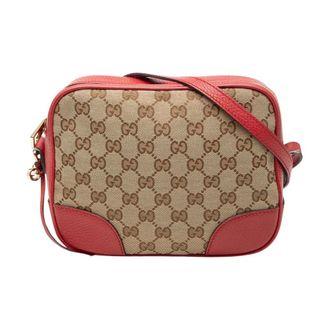 Gucci Sac bandouli&egrave;re en toile Pre-owned - Femme - Pre-owned - Rouge - Taille: ONE Size