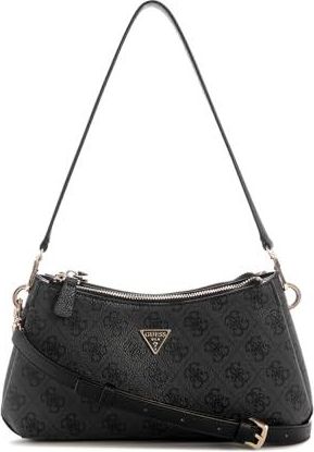 Guess sac &agrave; &eacute;paule bandouli&egrave;re Noelle II Tri Compartment Shoulder Crossbody Bag Coal Logo noir