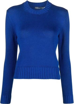 Polo Ralph Lauren Femme, Pulls, Bleu, Taille: 36 FR Pull en maille c&ocirc;tel&eacute;e &eacute;paisse