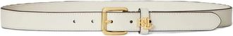 Ralph Lauren Femme, Accessoires, Blanc, Taille: XS Lgo Kpper 25 Belt Skinny