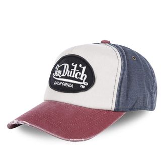 Von Dutch Tracker Kappe Herren 100% Baumwolle, Cap Herren, Hypoallergen, Luftiges Netzgewebe, Weiss, Einheitsgr&ouml;&szlig;e