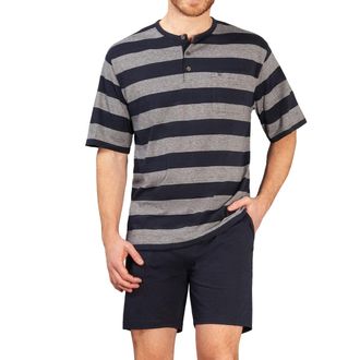 Hajo Polo & Sportswear Herren Shorty Klima-Light, N- Marine/graumelan, 48