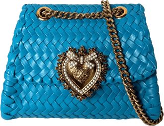 Dolce & Gabbana Hobo Bags - Dolce & Gabbana kleine Devotion Umhangetasche Blau - Gr. unisize - in Blau - f&uuml;r Damen