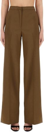 Pantaloni Torino Wide Fit Wool Trousers - Brown