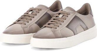 Santoni Homme, Chaussures, Brun, Taille: 42 1/2 EU Leather Baskets