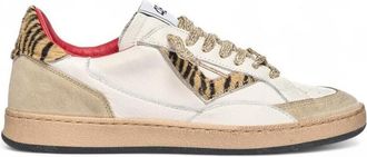 4B12 Baskets Playnew tigre blanc or