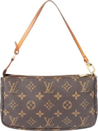 Louis Vuitton Crossbody Bags - Louis Vuitton Canvas Monogram Pochette Accessoire - Gr. unisize - in Braun - f&uuml;r Damen
