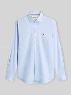 Tommy Hilfiger Slim Fit Businesshemd mit Logo-Stickerei