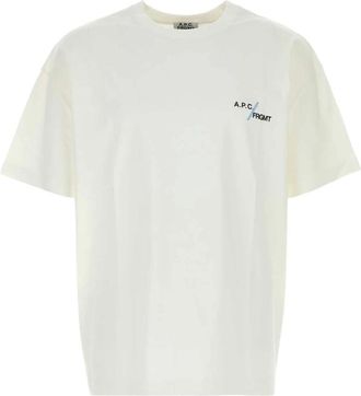 A.P.C. A.p.c., Homme, Tops, Blanc, Taille: M Frgmt T-shirt