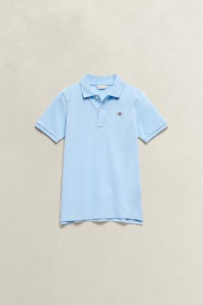 GANT Teenager Shield Piqu&eacute; Poloshirt (122/128) SKY Blau