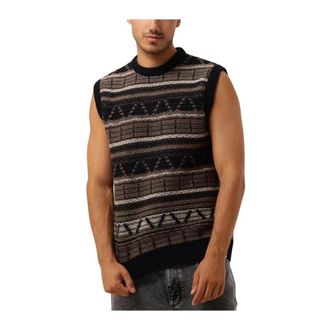 For&eacute;t Jacquard-Weste f&uuml;r Herren - - Knitwear - Herren - Mehrfarbig - M