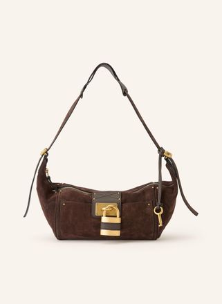 Chlo&eacute; Handtasche Paddington Mit Nieten braun