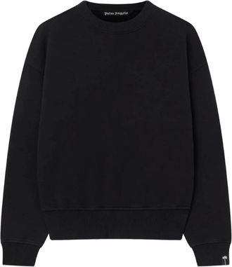 Palm Angels Palm Tree Statement Regular Crewneck - Homme - Sweatshirts et sweats &agrave; capuche - Noir - Taille: S