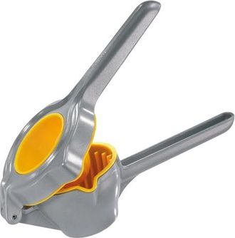 Westmark Saftpresse/Orangen-/Frucht-/Zitruspresse, Aluminium, lebensmittelecht beschichtet/Kunststoff, Limona, Silber/Gelb, 50002260, 237 x 116 x 69 mm