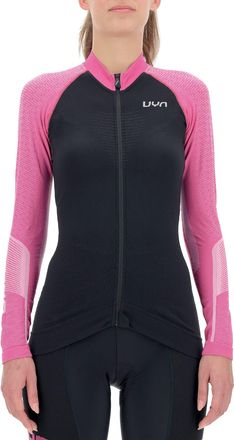 UYN Damen Granfondo Langarmshirt, Blackboard/Magenta, M