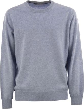 Brunello Cucinelli Homme, Pulls, Bleu, Taille: XL Pull ras du cou