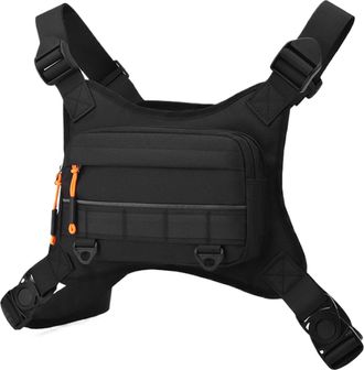 Generic Laufwestentasche - 9,84 x 5,91 Zoll Brusttasche, verstellbare, leichte Nylontasche, Organizer mit Oxford-Futter und gro&szlig;em Fassungsverm&ouml;gen | Verschle