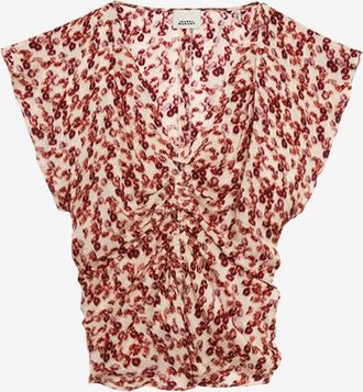 Isabel Marant Top Lonea - Femme - Rouge Grenat - Taille 34 - Isabel Marant