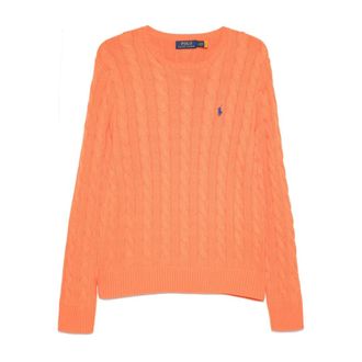 Polo Ralph Lauren Casual Orange Baumwolle Langarm Pullover - - Knitwear - Herren - Orange - L