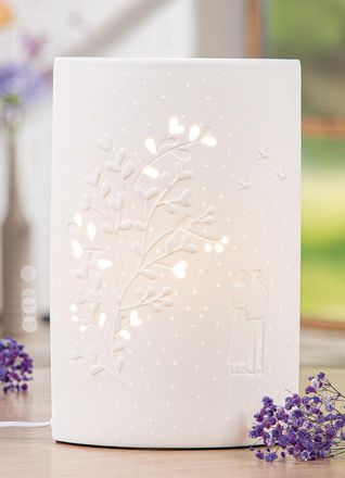 Gilde Tischlampe Tischleuchte Moments H&ouml;he 28 cm