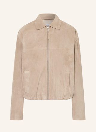 Mrs & Hugs Mrs & Hugs Lederjacke beige