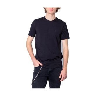 A|X Armani Exchange Homme, Tops, Noir, Taille: 2XL T-shirt &agrave; Manches Courtes et Col Rond
