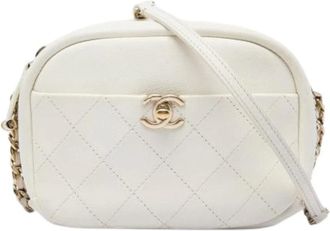 Chanel Sac bandouli&egrave;re vintage doccasion - Femme - Pre-owned - Blanc - Taille: ONE Size