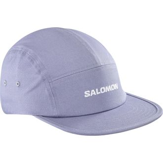 Salomon 5-Panel-Kappe, Wandern, Trailrunning & Spazierg&auml;nge, Leichter Komfort, Verstellbar, Blauer Granit, Unisex