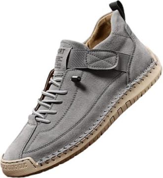 Generic Emiline - Baskets orthopédiques confortables en cuir fait à la main - Soutien de la voûte plantaire - Pour femme, gris, 40 EU