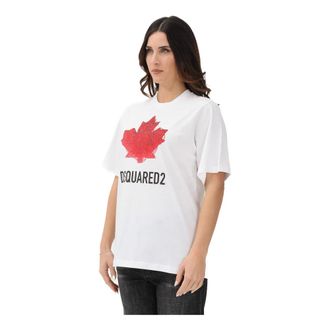 Dsquared2 Damen, Oberteile, Wei&szlig;, LGr&ouml;&szlig;e