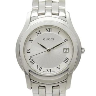 Gucci Montre Pre-owned 5500M - Homme - Pre-owned - Blanc - Taille: ONE Size