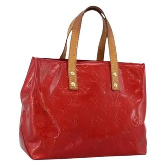 Louis Vuitton Sac &agrave; main vintage en cuir verni Pre-owned - Femme - Pre-owned - Rouge - Taille: ONE Size