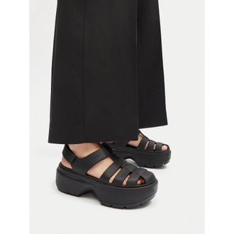 Crocs Sandalen Crocs Stomp Fisherman Sandal 209938 Schwarz