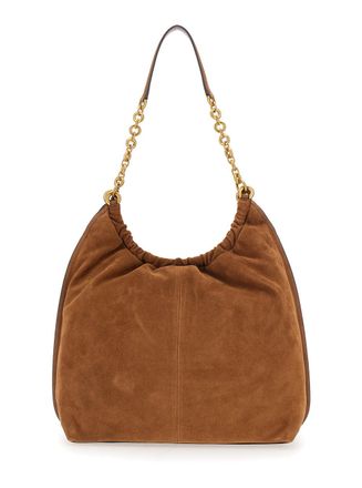 Michael Michael Kors Womens Shoulder Bag Lg Cinch Conv Shldr Brown Leather Calf