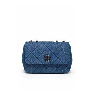 Tory Burch Femme, Sacs, Bleu, Taille: ONE Size Willa Denim Crossbody Bag