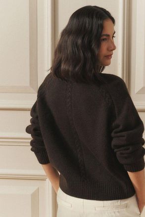 Laura Ashley Strickjacke Laura Ashley Strickjacke mit Zopfmuster (1-tlg)