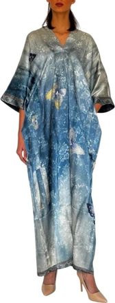Pierre-Louis Mascia Femme, Robes, Multicolore, Taille: 36 FR Caftan en soie