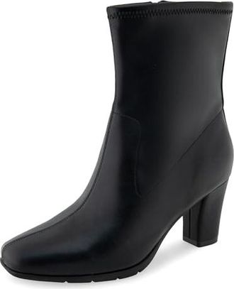 Aerosoles Femme Cinnamon Botte mi-Mollet, Noir, 41 EU
