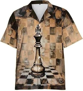 Keephen Casual Nouveaut&eacute; &Eacute;checs Hawaiian Chemise Impression 3D Cible de Fl&eacute;chettes Boutonn&eacute;e Chemise Femmes Hommes &Eacute;t&eacute; Plage Vacances Chemise