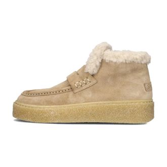 Shabbies Amsterdam Senna Anna Stiefel f&uuml;r Stilvolle Winter Spazierg&auml;nge - - Shoes - Damen - Beige - 36 EU