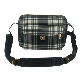 Versace Homme, Sacs, Multicolore, Taille: ONE Size Sac bandouli&egrave;re en tissu et cuir