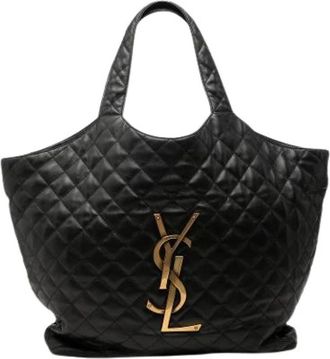 Saint Laurent Sac cabas Icare Pre-owned - Femme - Pre-owned - Noir - Taille: ONE Size