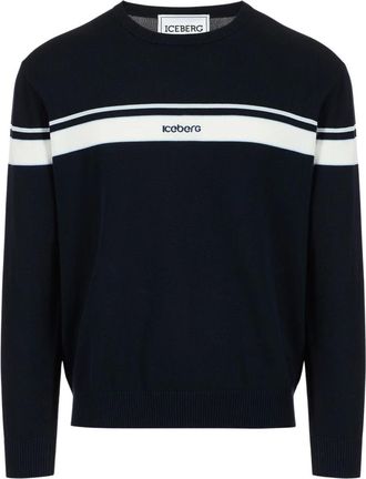 Iceberg Homme, Pulls, Bleu, Taille: L Pull ras du cou