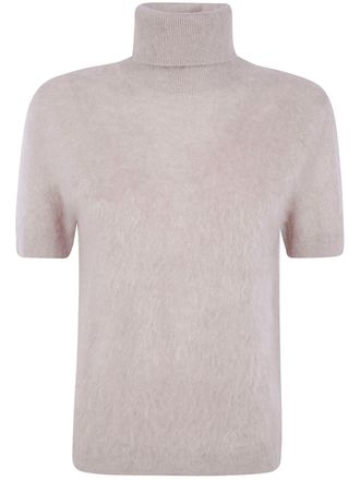 Seventy Sweater Short Sleeves Cashmere Turtle Neck
