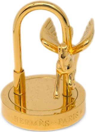 Hermès 2007 pre-owned Pegasus Cadena Taschenanhänger - Gold