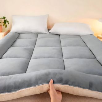 Generic Boden-Futon-Matratze, hautfreundlicher weicher Stoff, aufrollbare weiche Tatami-Schlafmatte, faltbares Design, sehr gut geeignet für Verschiedene Matr