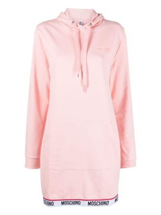 Moschino hoodie &agrave; logo imprim&eacute; - Rose